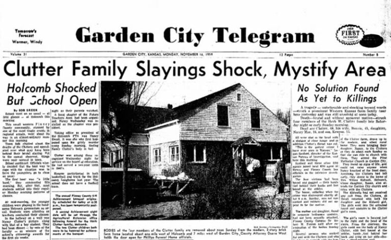 Clutter Family Murders – In Cold Blood – Legends of Kansas