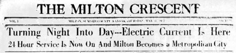 Milton, Kansas – Tiny Town in Sumner County – Legends of Kansas